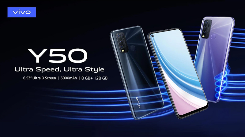 New Y50 (8GB+256GB) 6.53inch 5000mAh Android Smartphone + Flash Charge ...