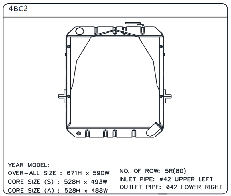 Isuzu 4BC2 Manual 5Rows Evercool Alpha Radiator | Shopee Philippines