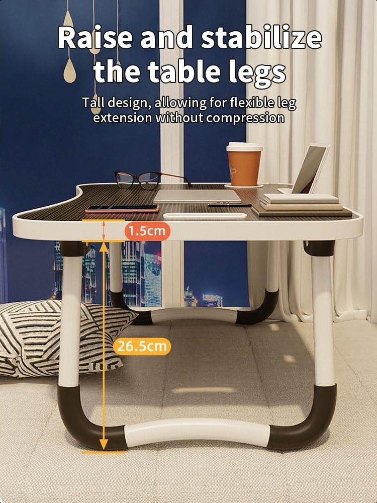 VOVOVA Foldable Laptop Table Portable Mini Desk Study Bed Table ...