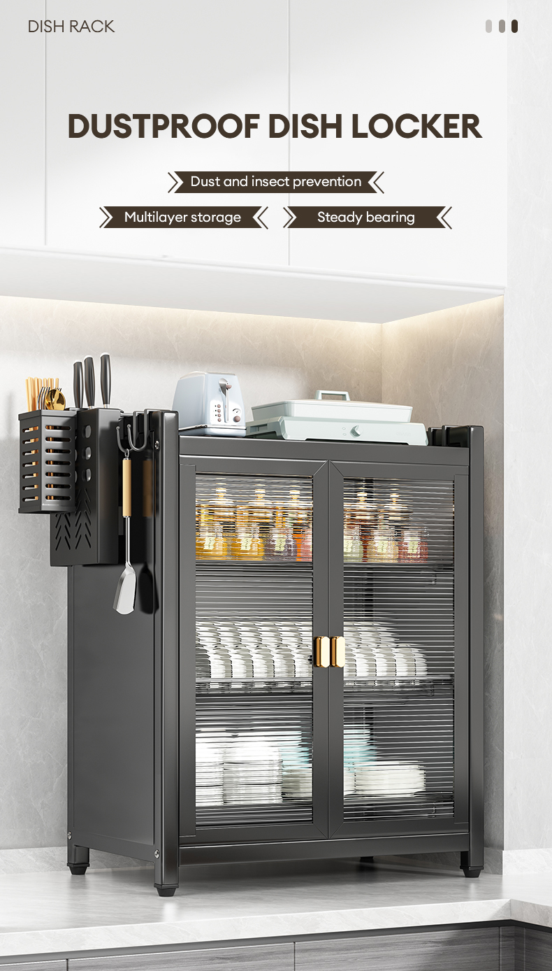 BTY 2/3 Tier Dish Rack Cabinet Drainer Kitchen Countertop Multifun ...