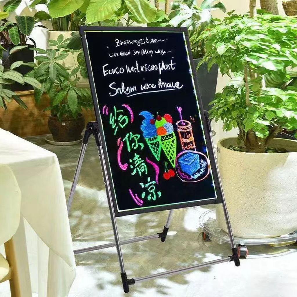 Store fluorescent board billboard floor-standing LED handwritten light ...