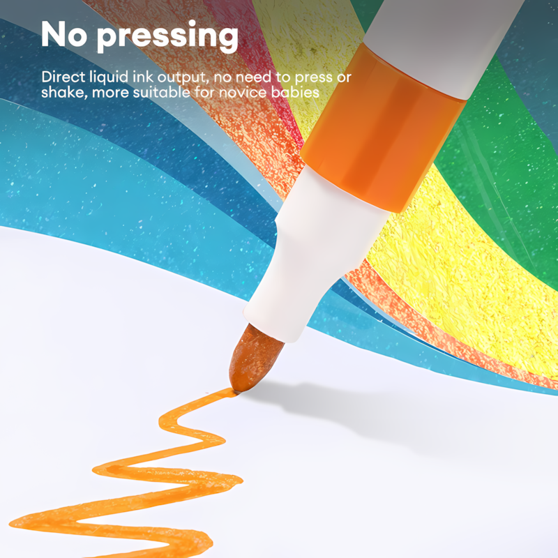 120 Colors Acrylic Markers Pen Set Marker Set Colored Pen Coloring Set ...