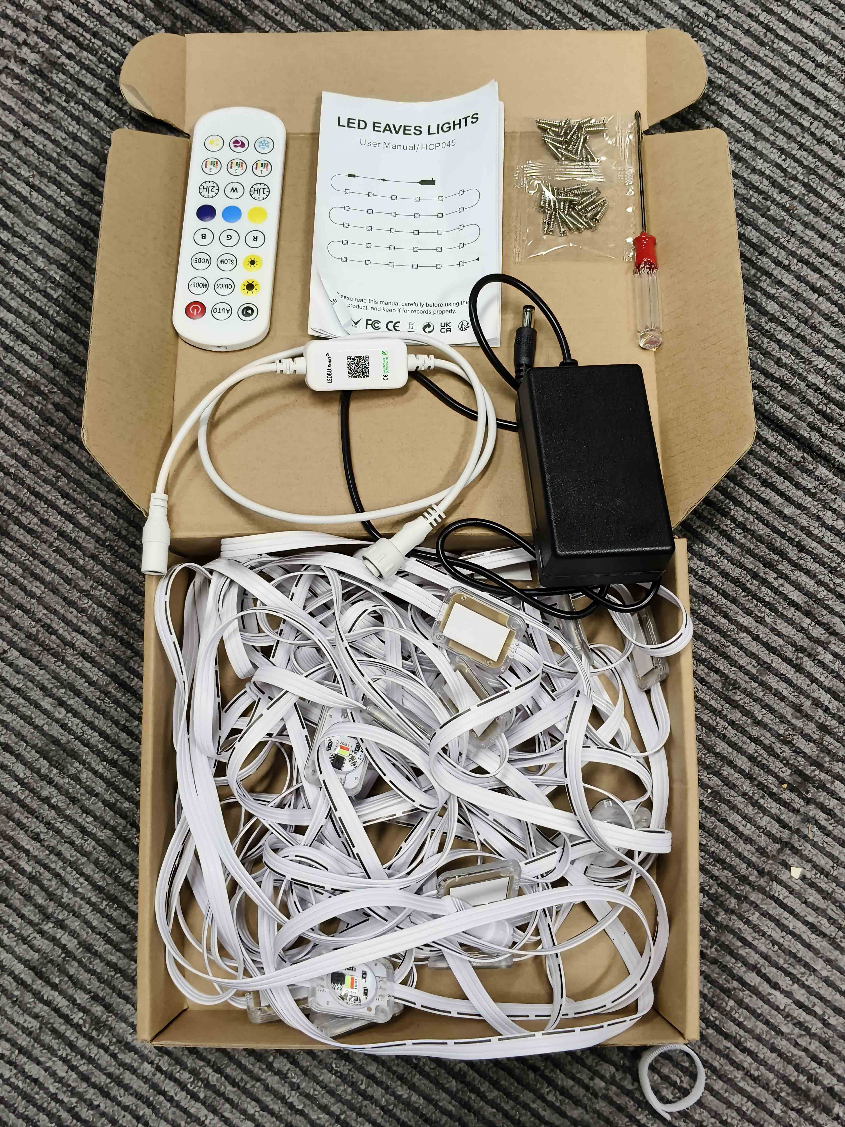 Eaves Lights Christmas LED lights RGBIC Smart Bluetooth App with Remote ...