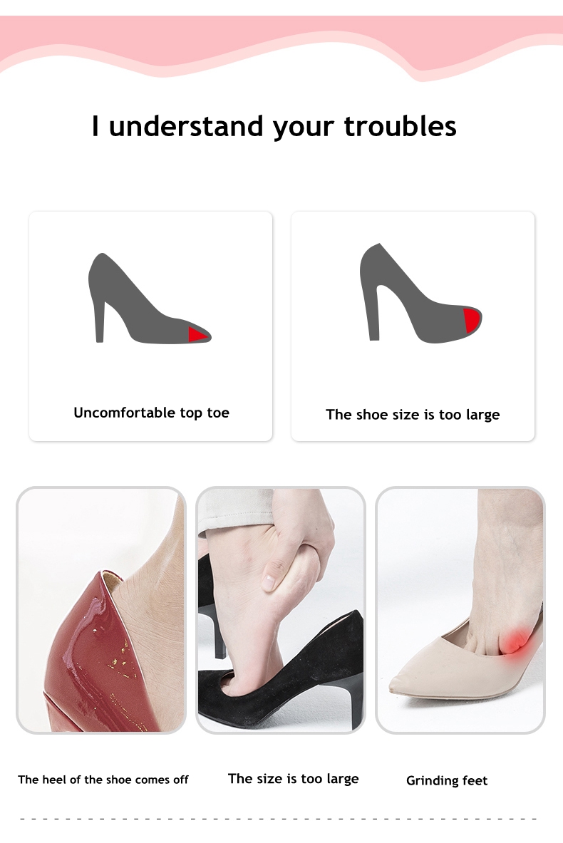 Front Protection pad Toe Plug Insert Shoe Big Shoes Toe Front Filler ...