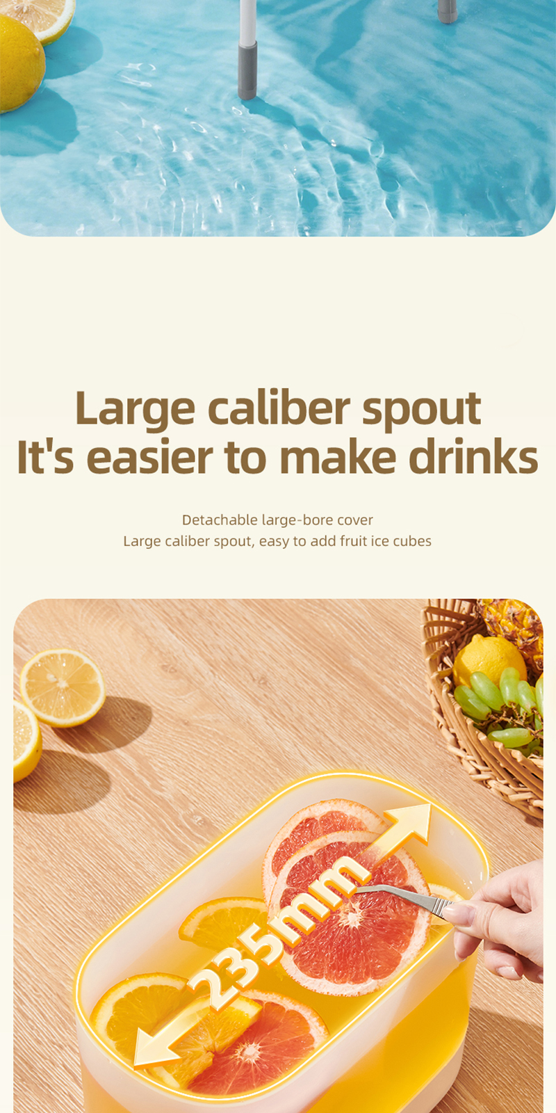 Ecoco Water Jug with Faucet Juice Dispenser 4L &Refrigerator Cold ...