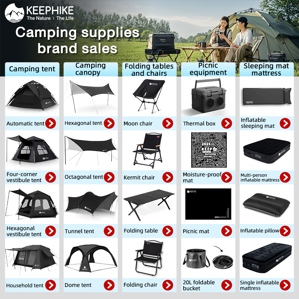 KEEPHIKE Hydraulically Automatic Tent for 3-4 People, Foldable, Sun and ...