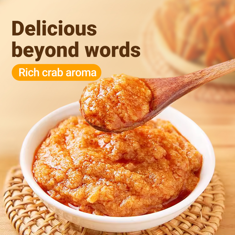 Mr.Squirrel 220g Crab Roe Sauce Crab Paste Aligue Sauce Crab Pure Crab ...