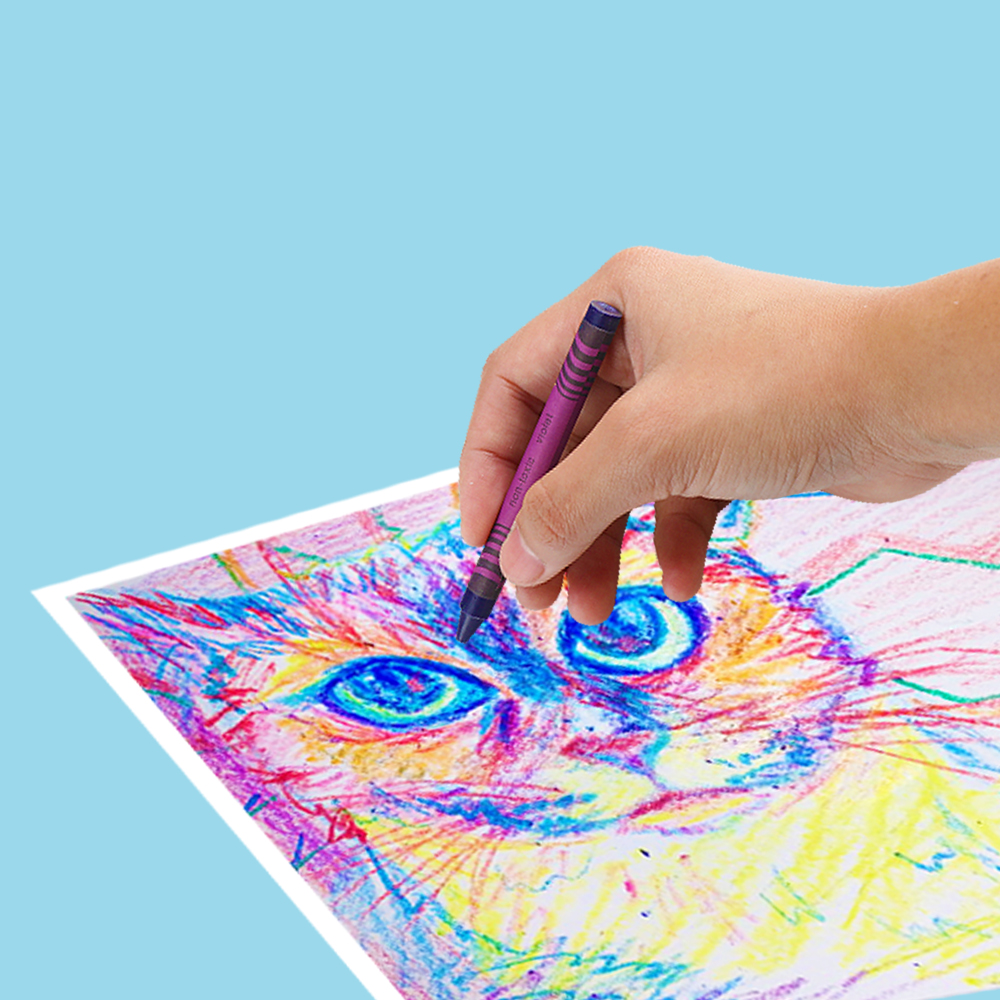 FCI Crayons 8Colors 16Colors 24Colors Doodle Crayon Non Toxic Washable ...