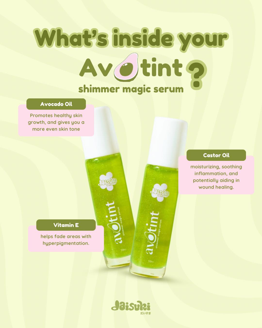 DAISUKI SKIN Magic Serum Shimmer Liptint Avotint with Avocado Oil ...