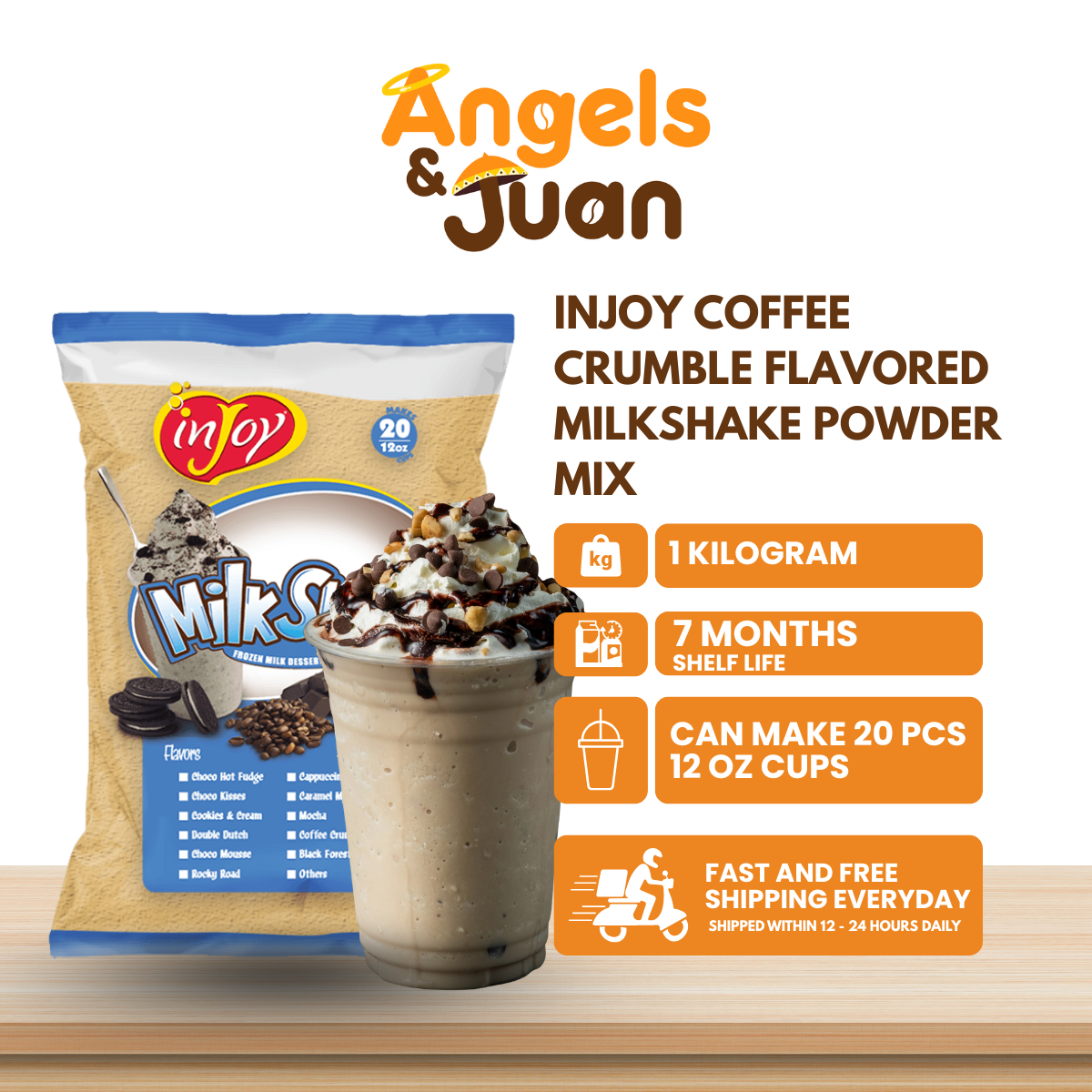 inJoy Milk Shake Powder Milk Drink 1kg | Shopee Philippines