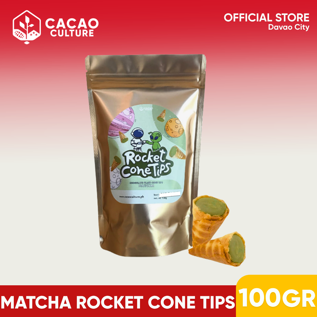 Matcha Chocolate Rocket Cones 100g - CACAO CULTURE - Matcha Cone Tips ...