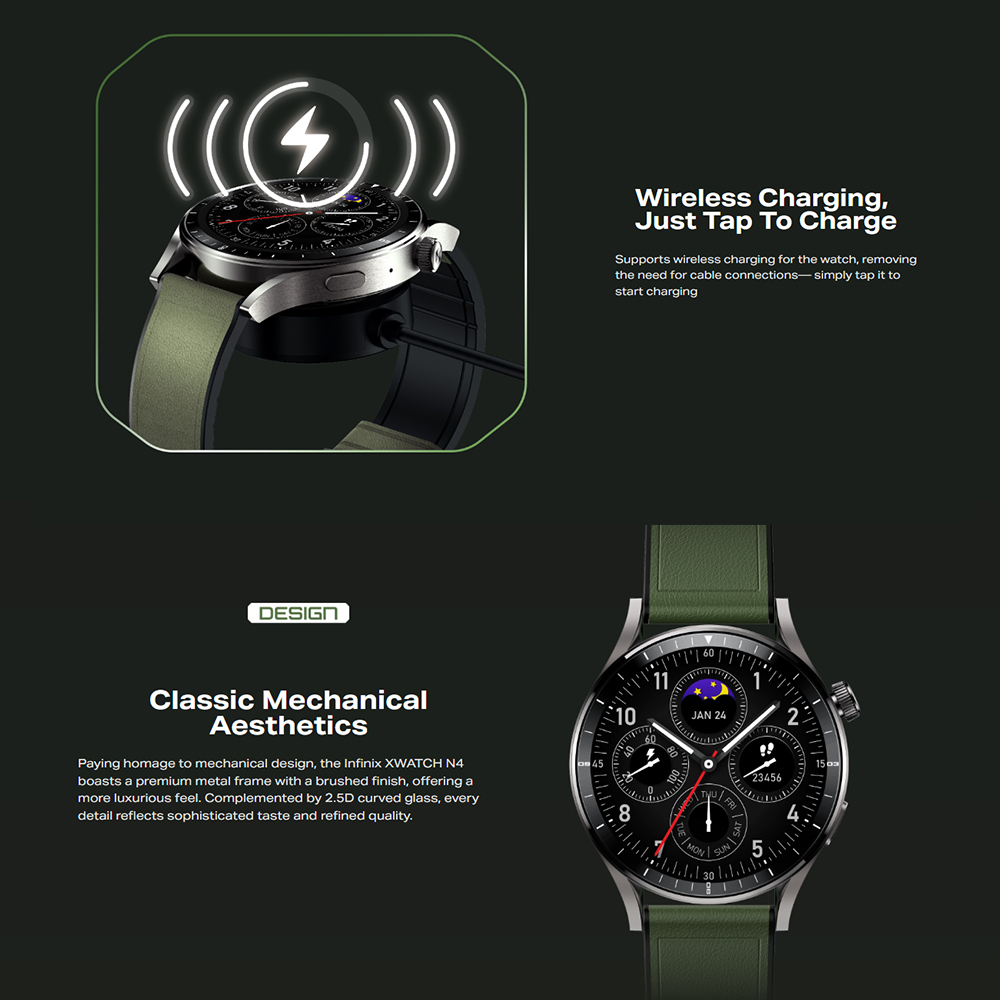 Infinix XWatch N4 Pro | AI-Empowered Smartwatch | Smart Health Check ...