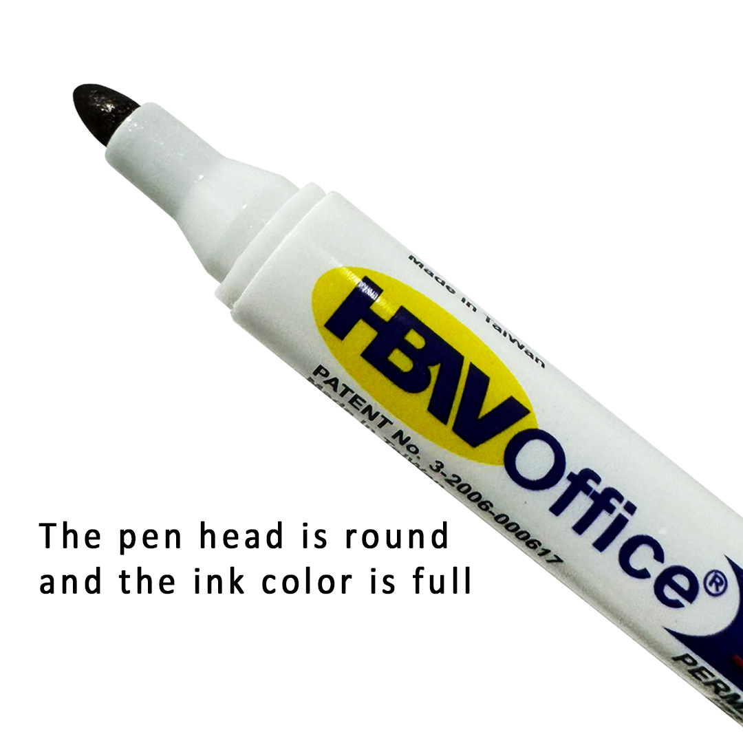 6pcs Marker pen, High quality HBW211 Black Permanent Marker Best for ...
