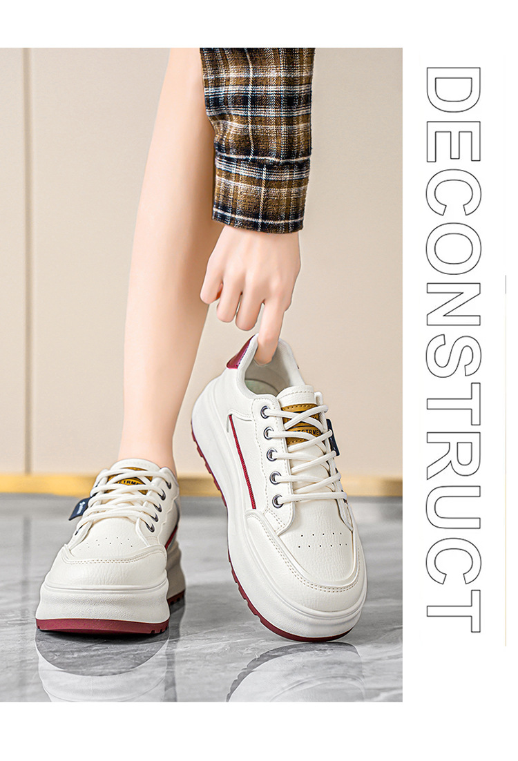 「KAEVE」2025 casual chunky fashion white sneakers shoes for women ...