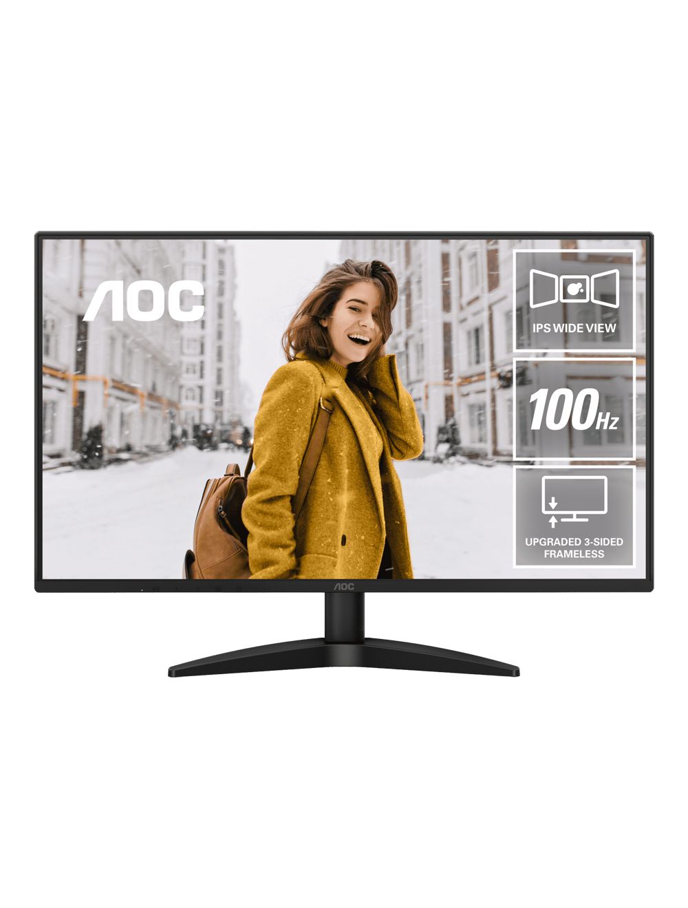 AOC 27B36H | 27B36H3 27" FHD (1920x1080) IPS 3-Sided Frameless Monitor ...