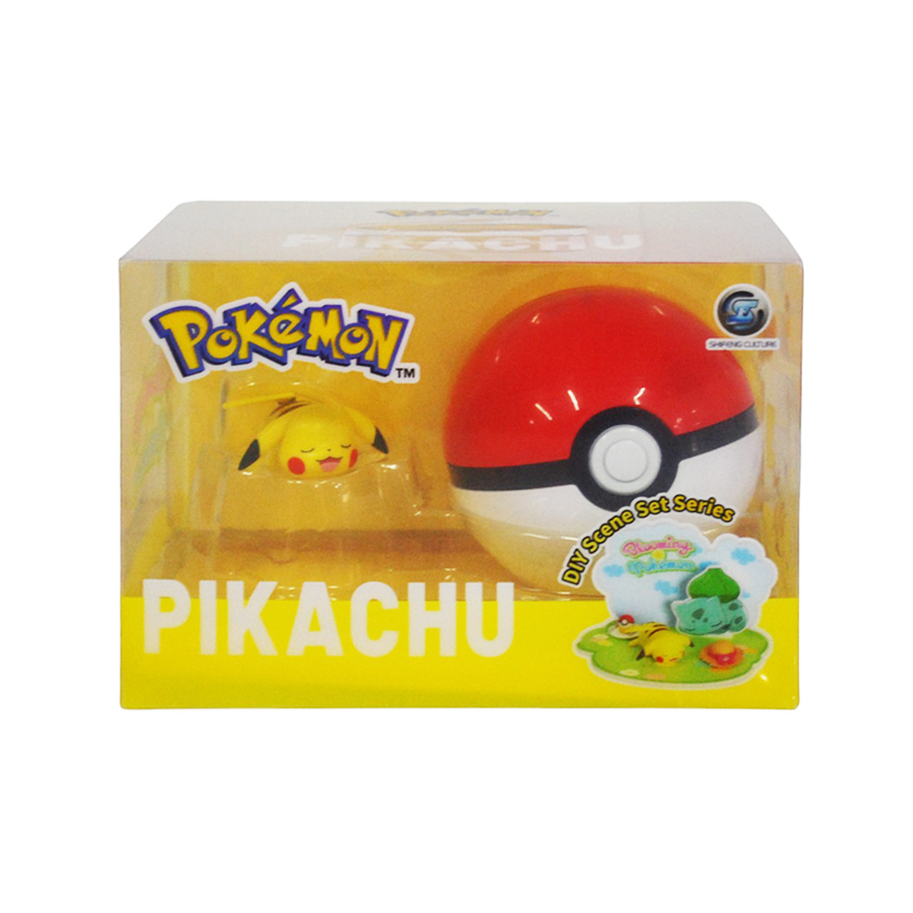 Pokemon DIY Scene Set Series Blooming Pokemon Pikachu Poke Ball Set ...