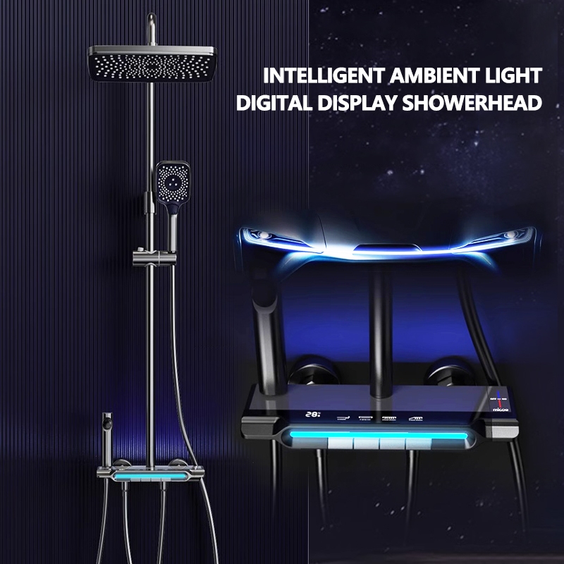 Shower set hot and cold water shower set bathroom shower head set high ...