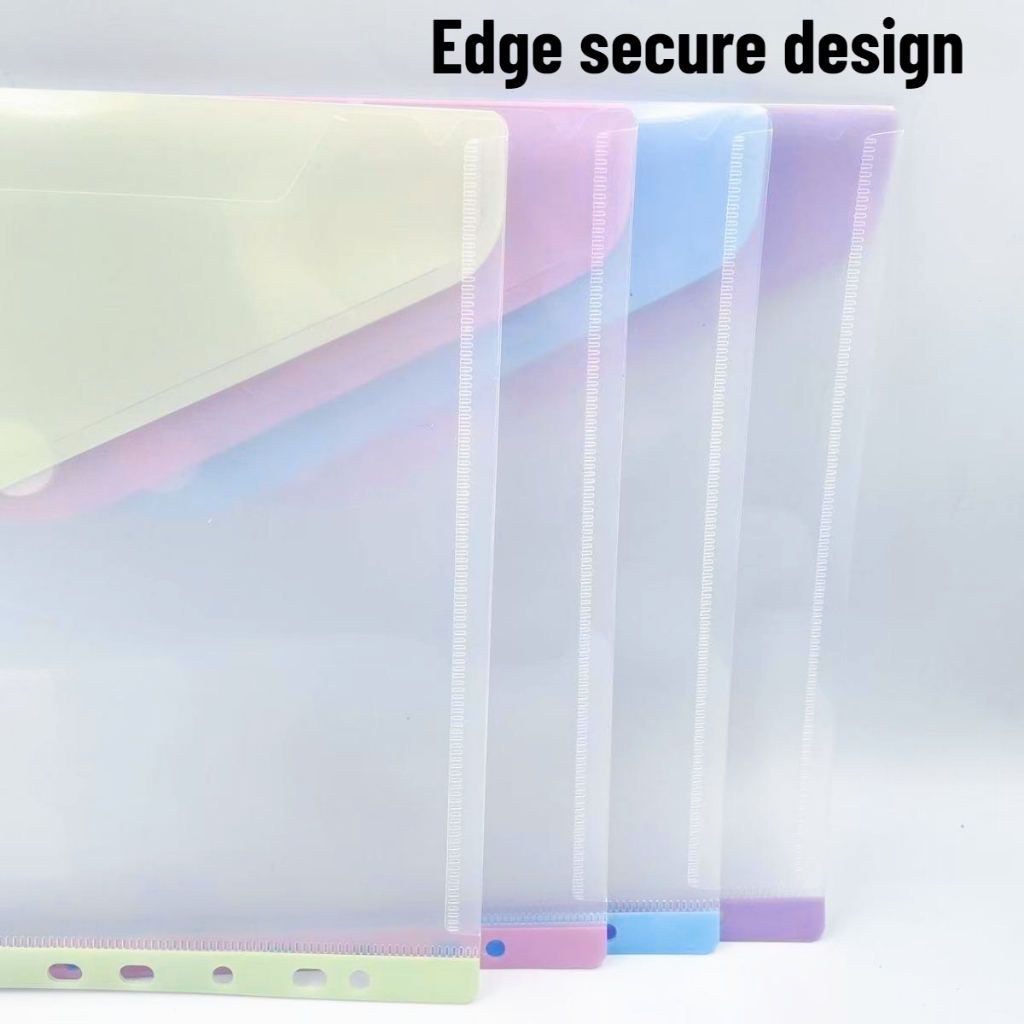 Long Binder Pocket 11 Holes Punch Binder Loose-leaf File Envelopes ...