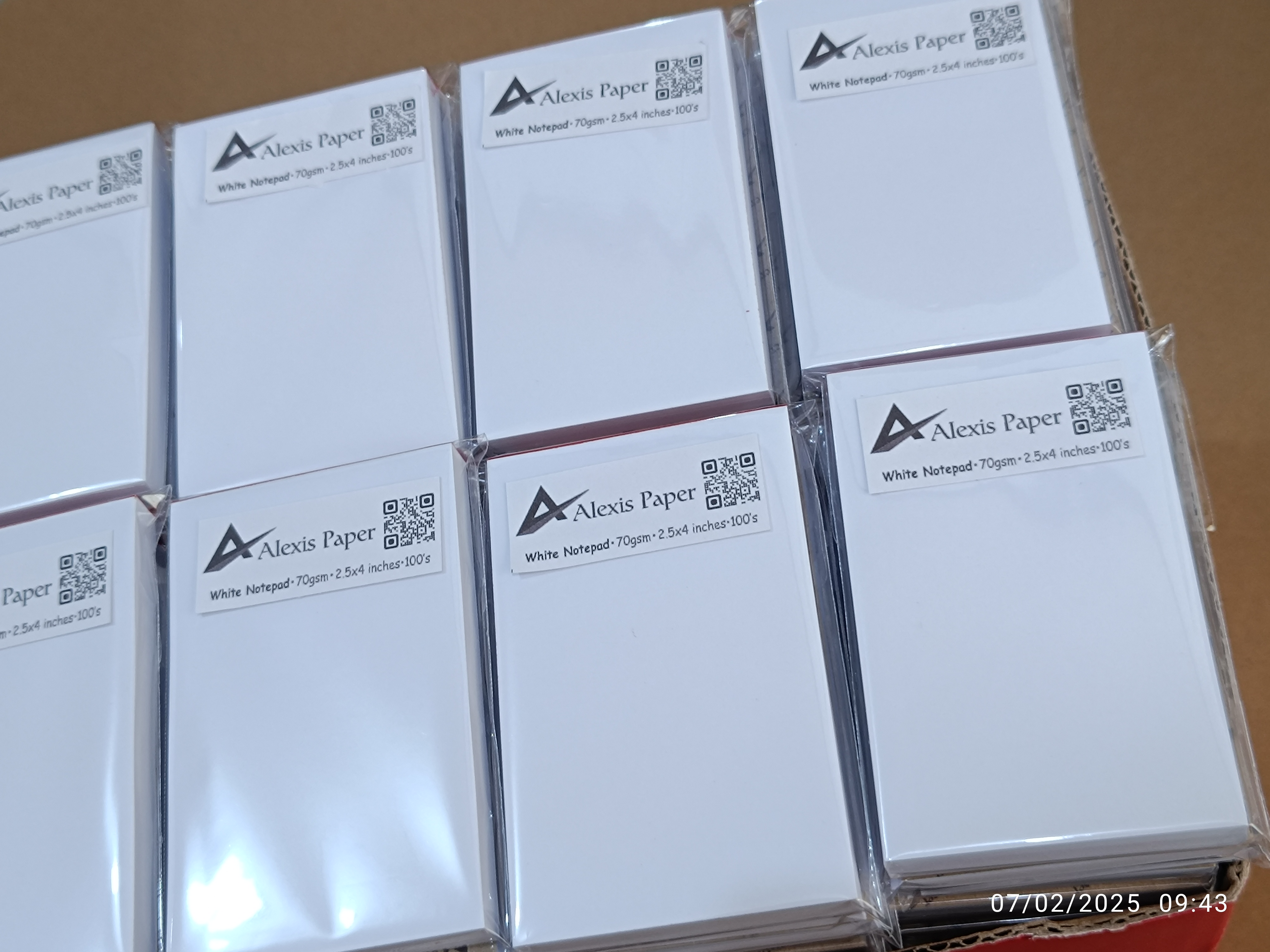 Alexis Paper 50 pcs 2.5x4 inches WHITE and KRAFT Note Pad / Memo Pad ...