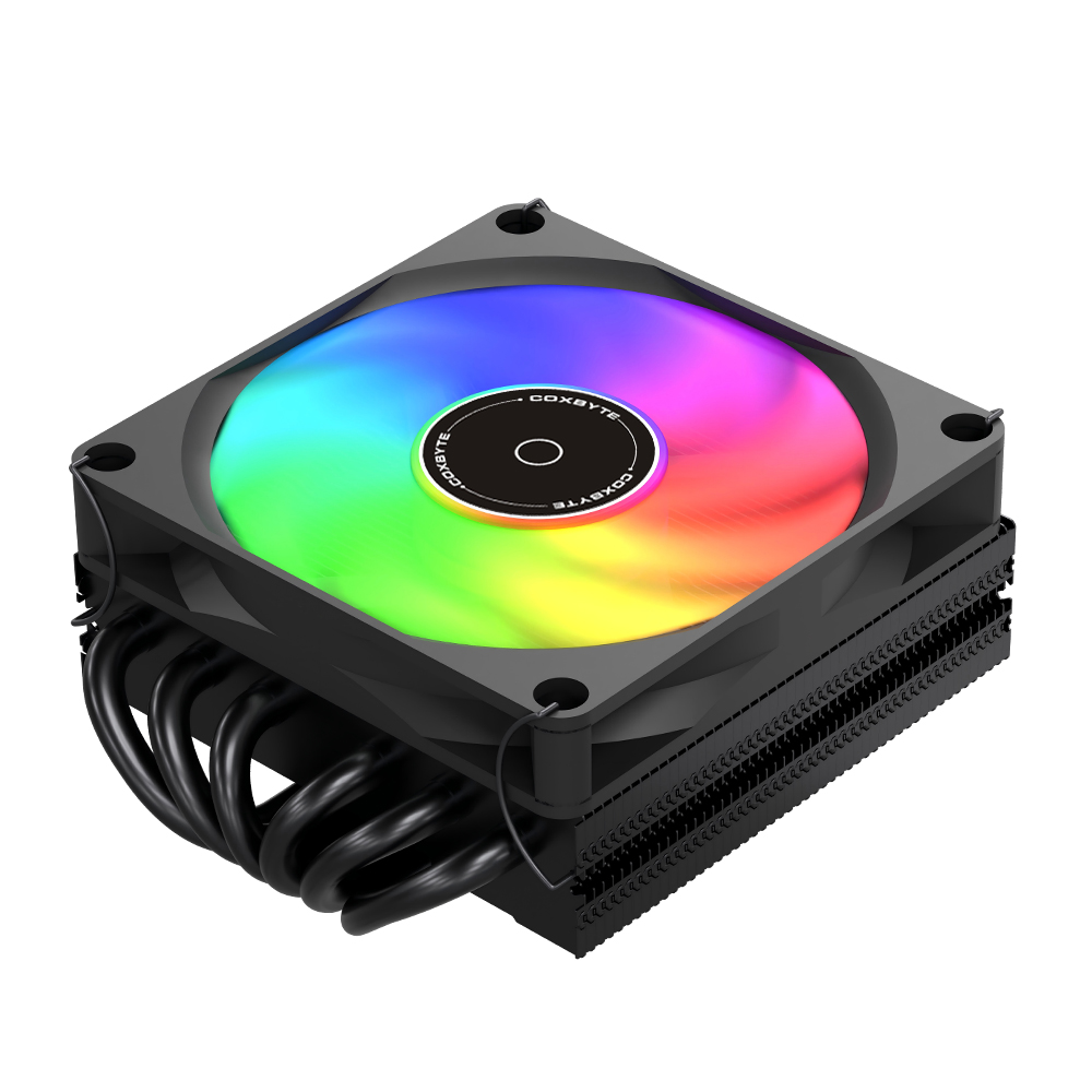COXBYTE CPU COOLER FAN 30V6 Low Profile Radiator height 45mm ARGB FAN ...