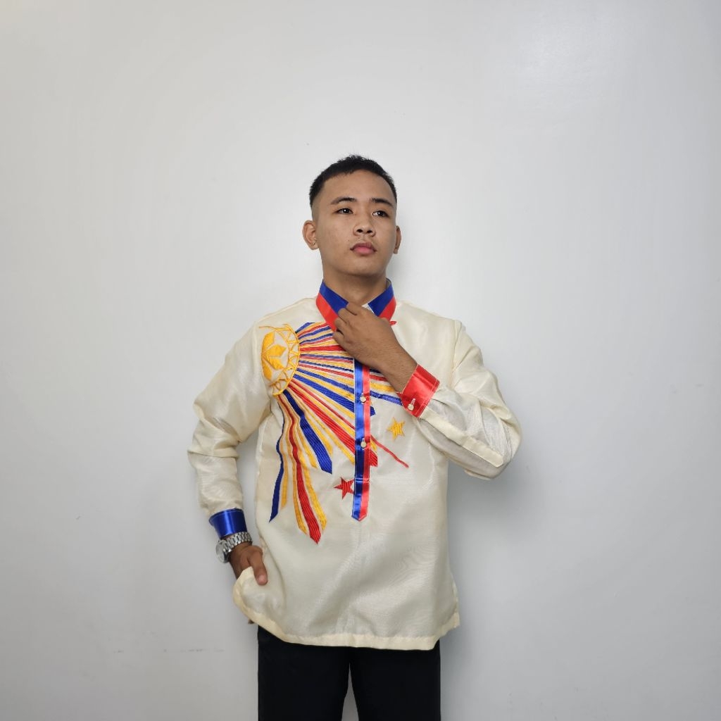Modern Barong New Sinag Design For Men Traditional Menswear | Shopee ...