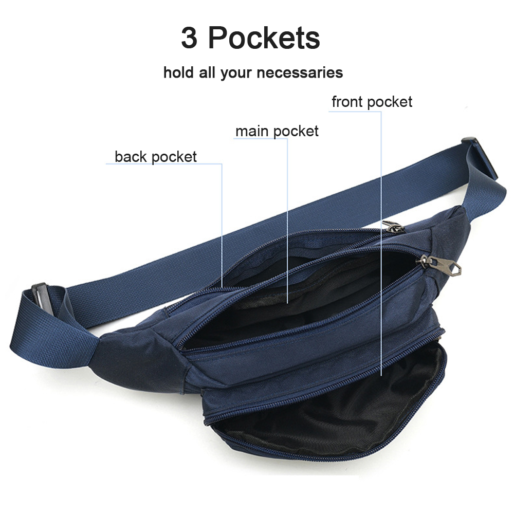 FAMENR Beltbag for men Waist Bag Sports Belts Bag Cross Body Bag Chest ...