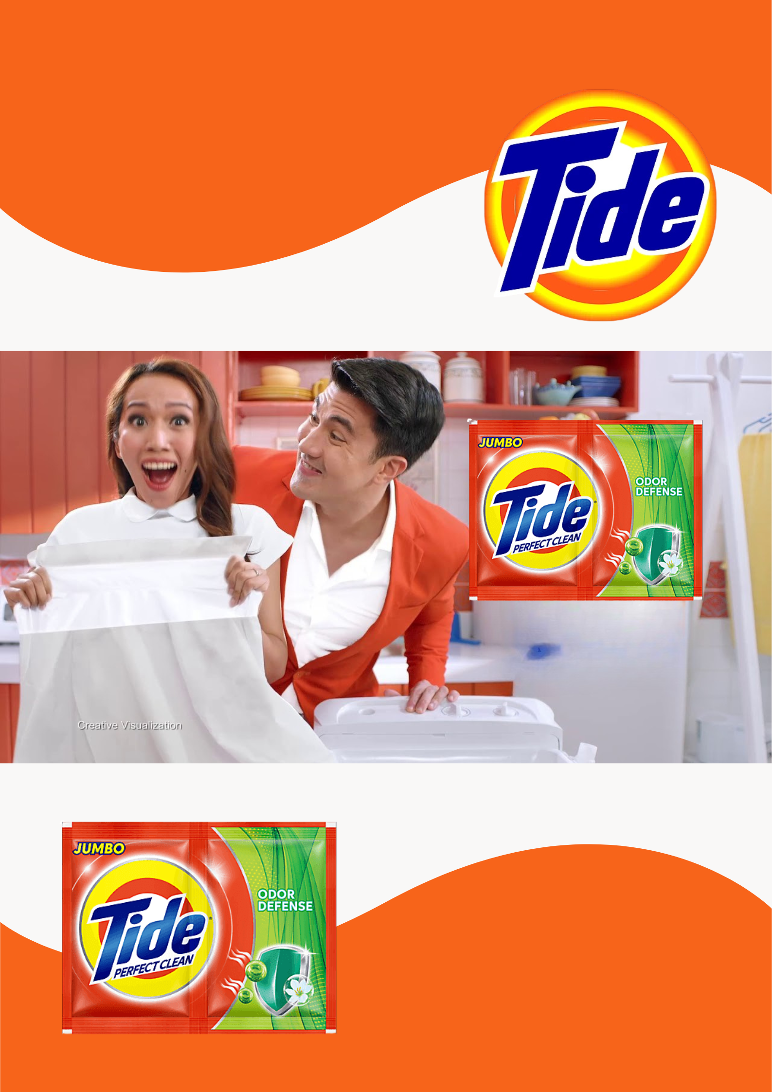 Tide Perfect Clean Odor Defense Antibac Twin Jumbo Pack Pack 67g 6's ...