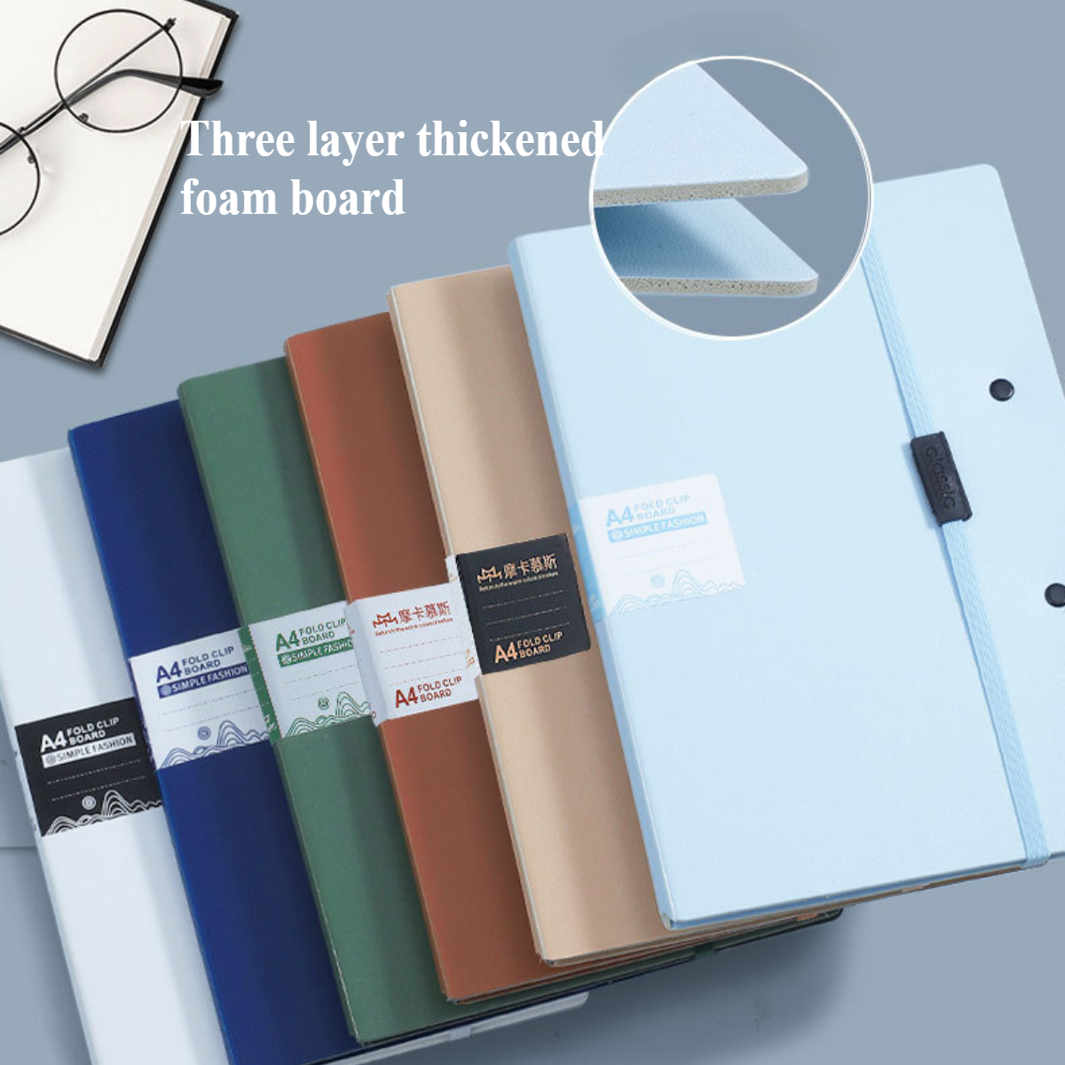 A4/Long Foldable Folder A5 Folding Board Foam Paper Organizer ...