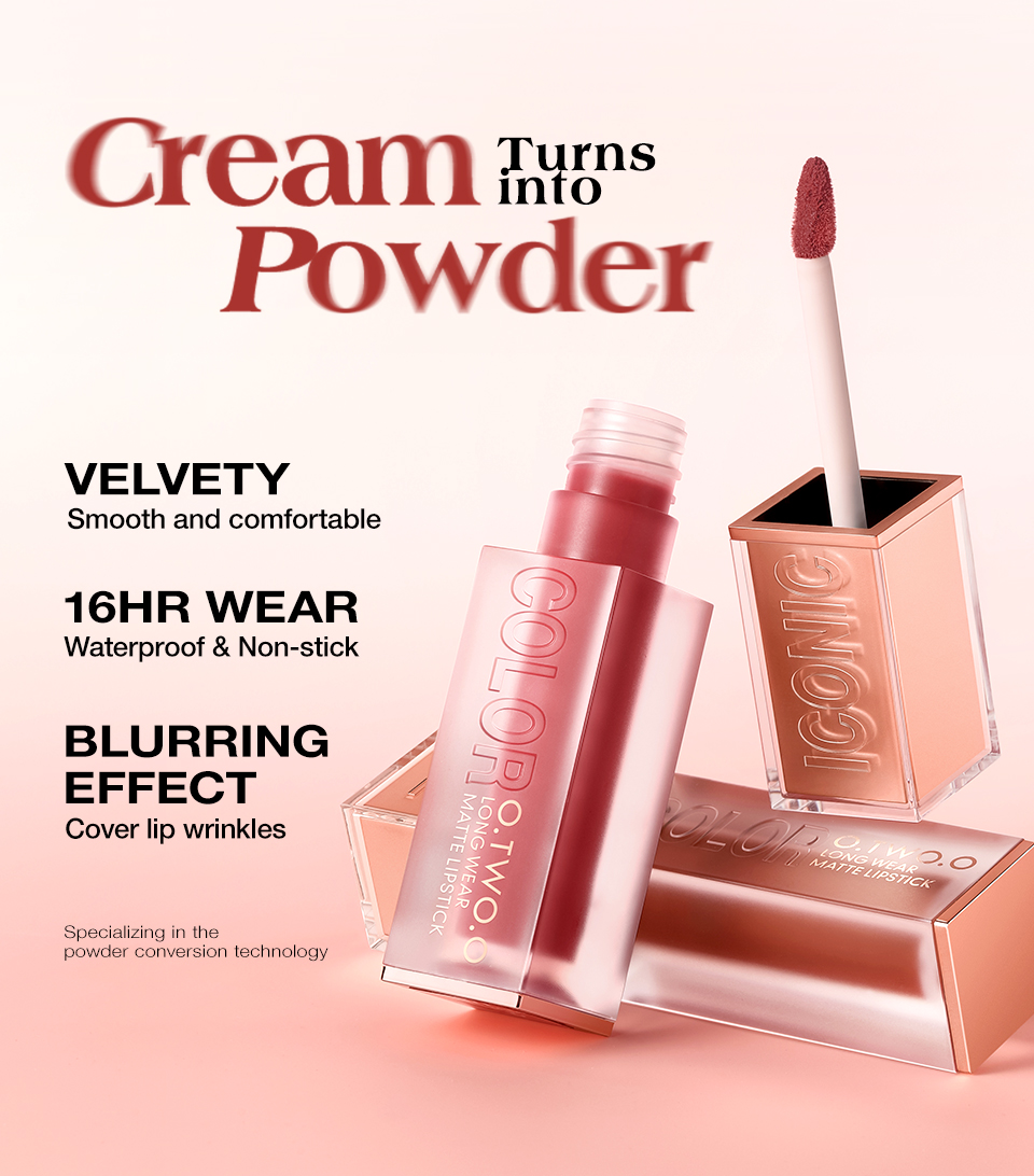 O.TWO.O Liptint 2IN1 Lip&Cheek Lipstick Velvet Matte Long Wear ...