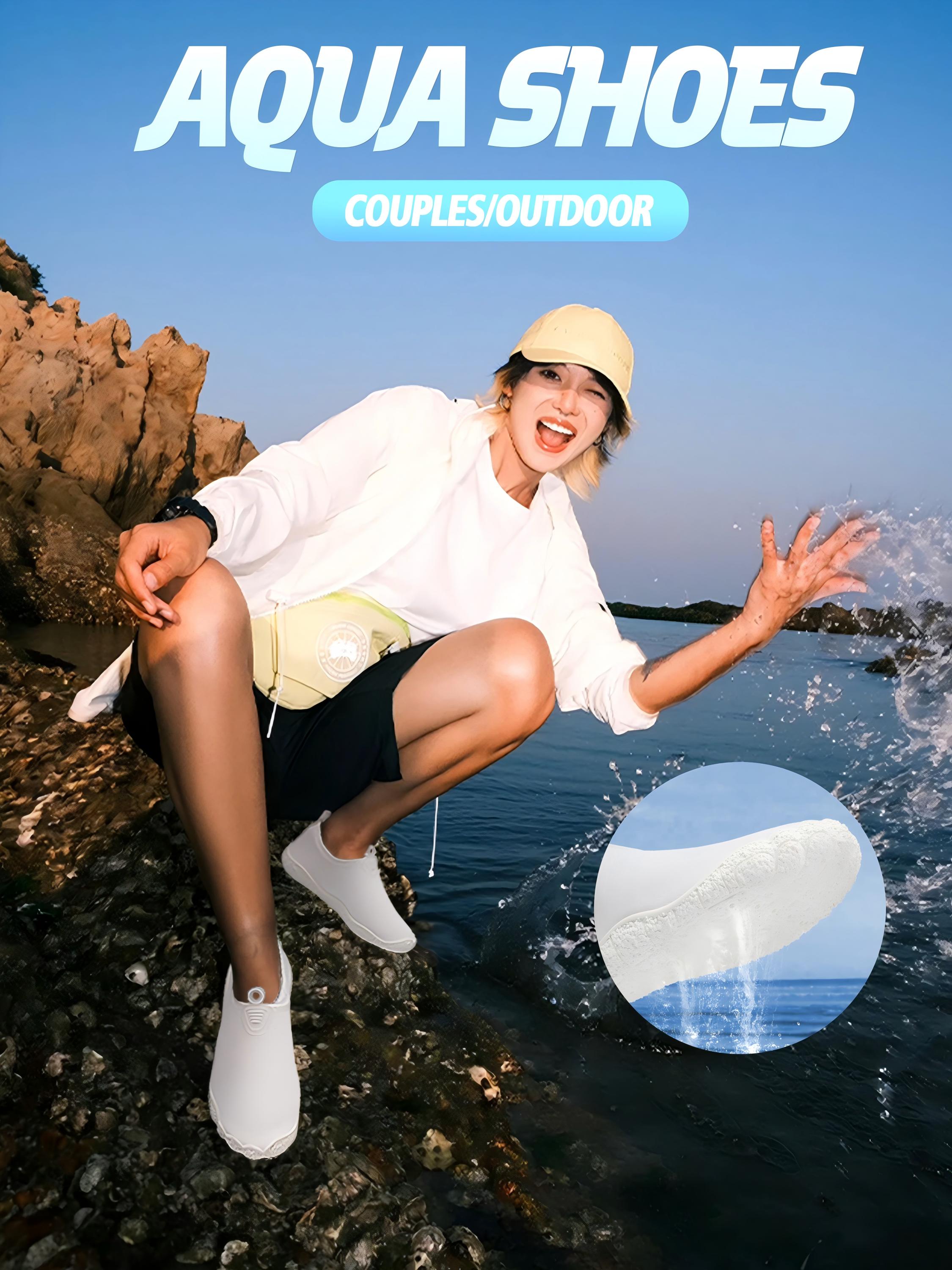 JEKO Aqua Shoes Women&Men Quick-Dry Soft Thick-Soled Water Shoes For ...