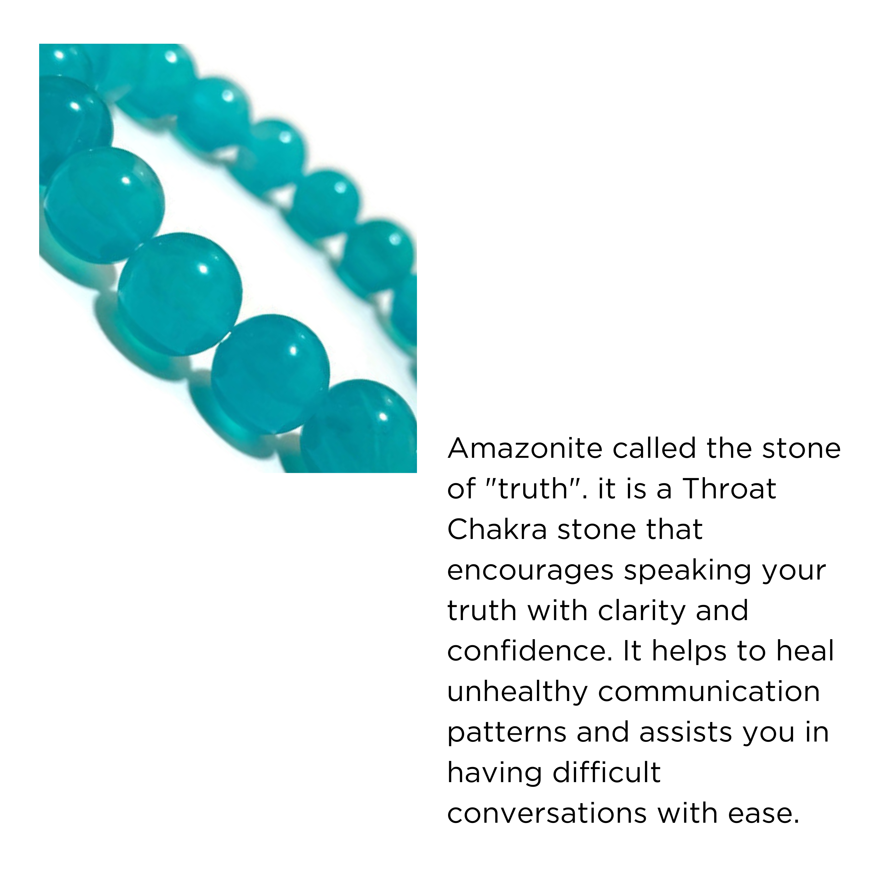 MEG High Quality Amazonite Bracelet Natural Healing Crystal Beads 10mm ...