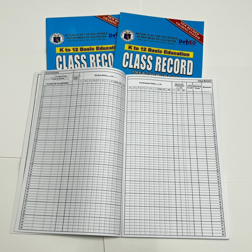 Class Record for K to 12 Basic Education (Elementary & High School ...