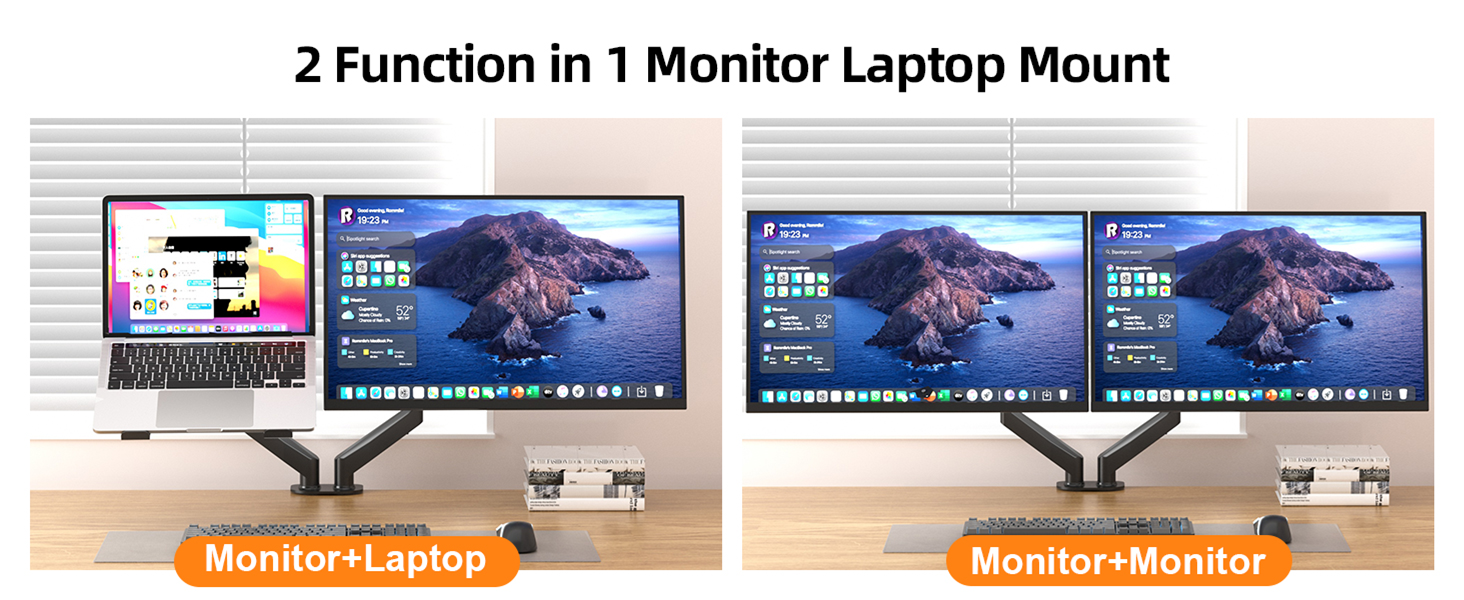 Inplay KMT-5 Laptop Monitor Mount Stand Bracket Gas Spring Monitor Arm ...