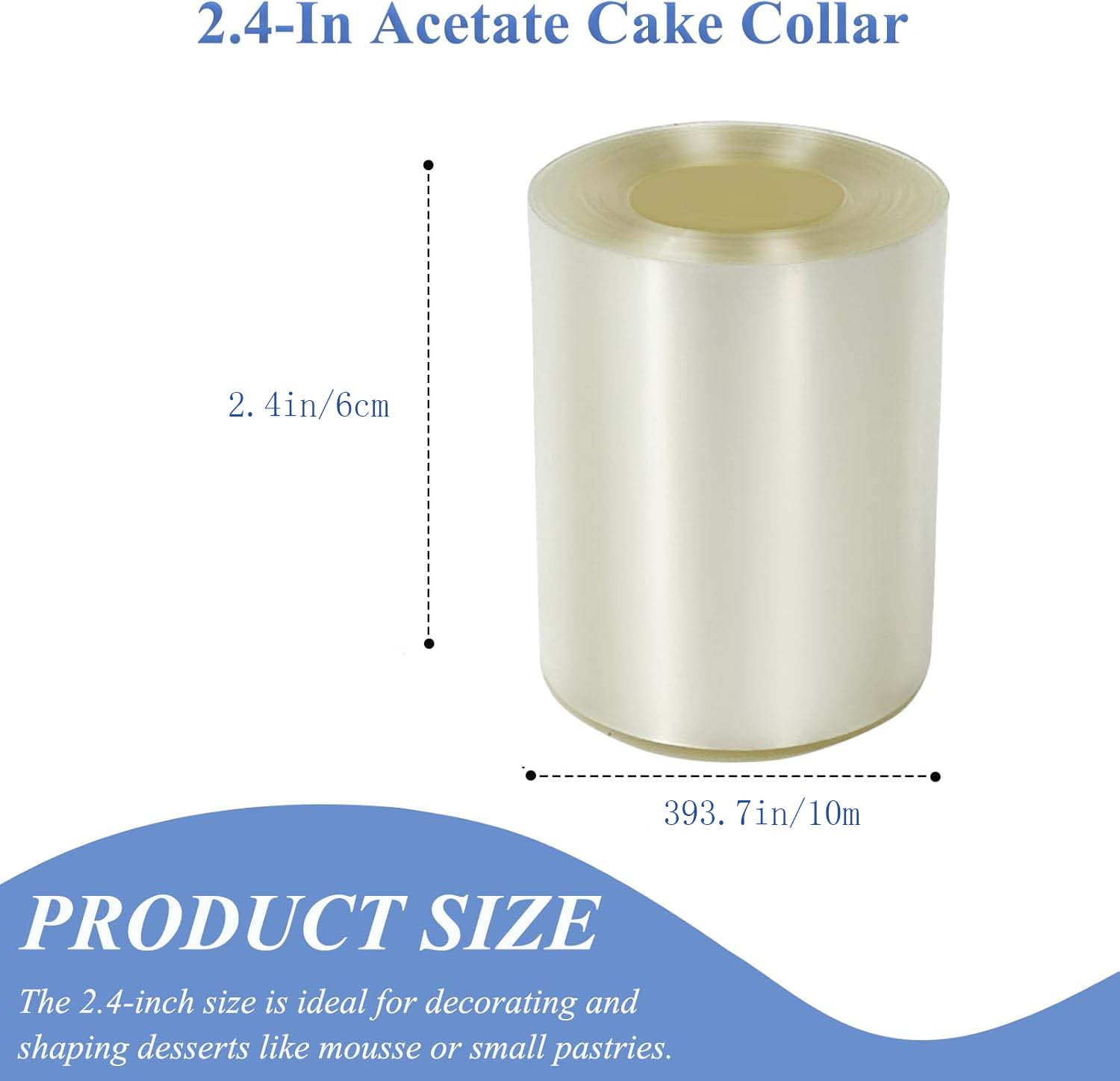 Clear Cake Film Collar Acetate Sheets Rolls for Baking Surrounding Edge ...