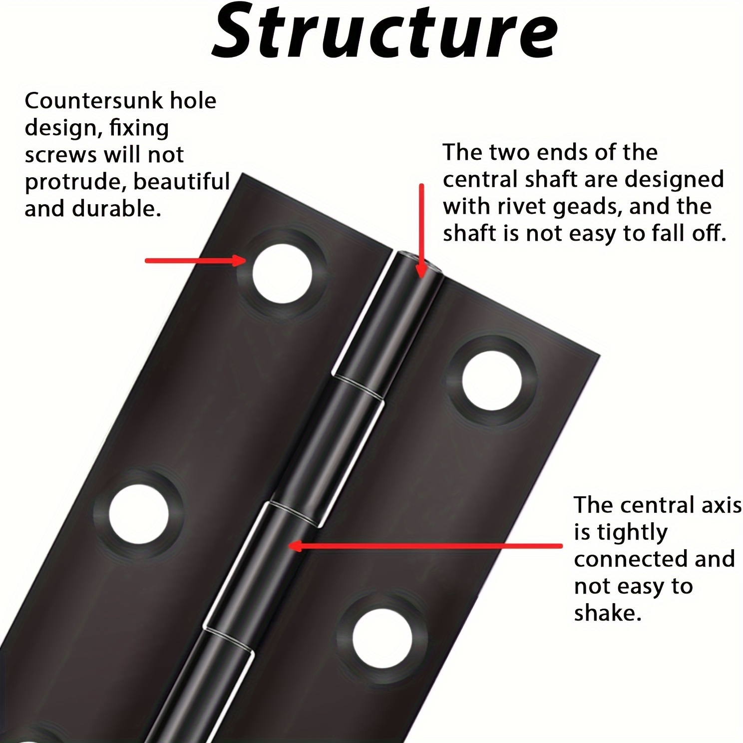 2PCS 304 Stainless Door Hinges. Kitchen, Drawer, Door, Box, Case ...