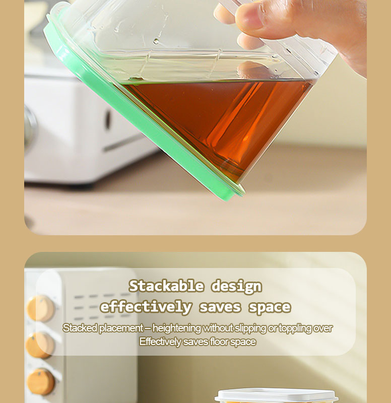 6Pcs Sealed Kitchen Refrigerator Freezer Storage Box Fruits Meat Keep ...