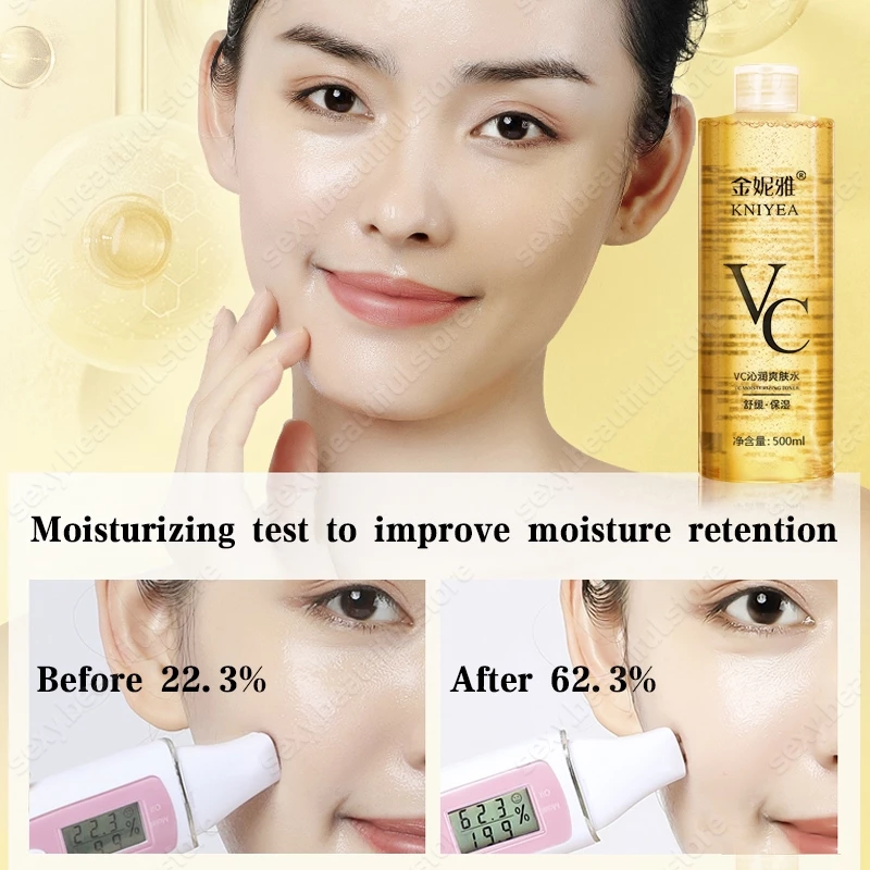 【BUY 1 TAKE 2】500ML Vitamin C Toner Intensive Whitening Remove Acne Deep Clean Softening Skin ...
