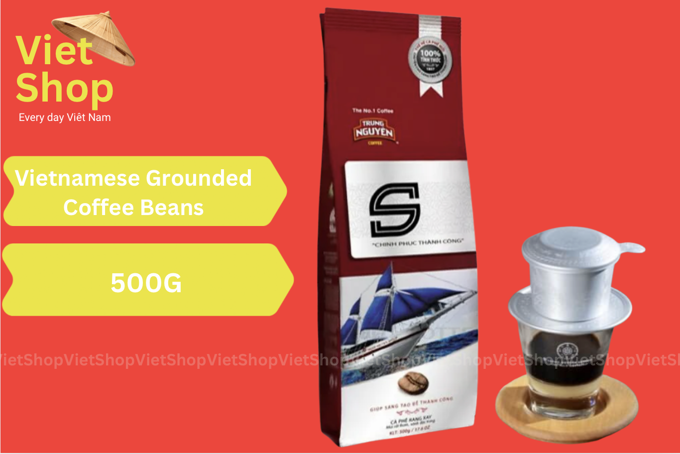 Trung Nguyen Chinh Phuc S Coffee 500g Vietnamese Grounded Coffee ...