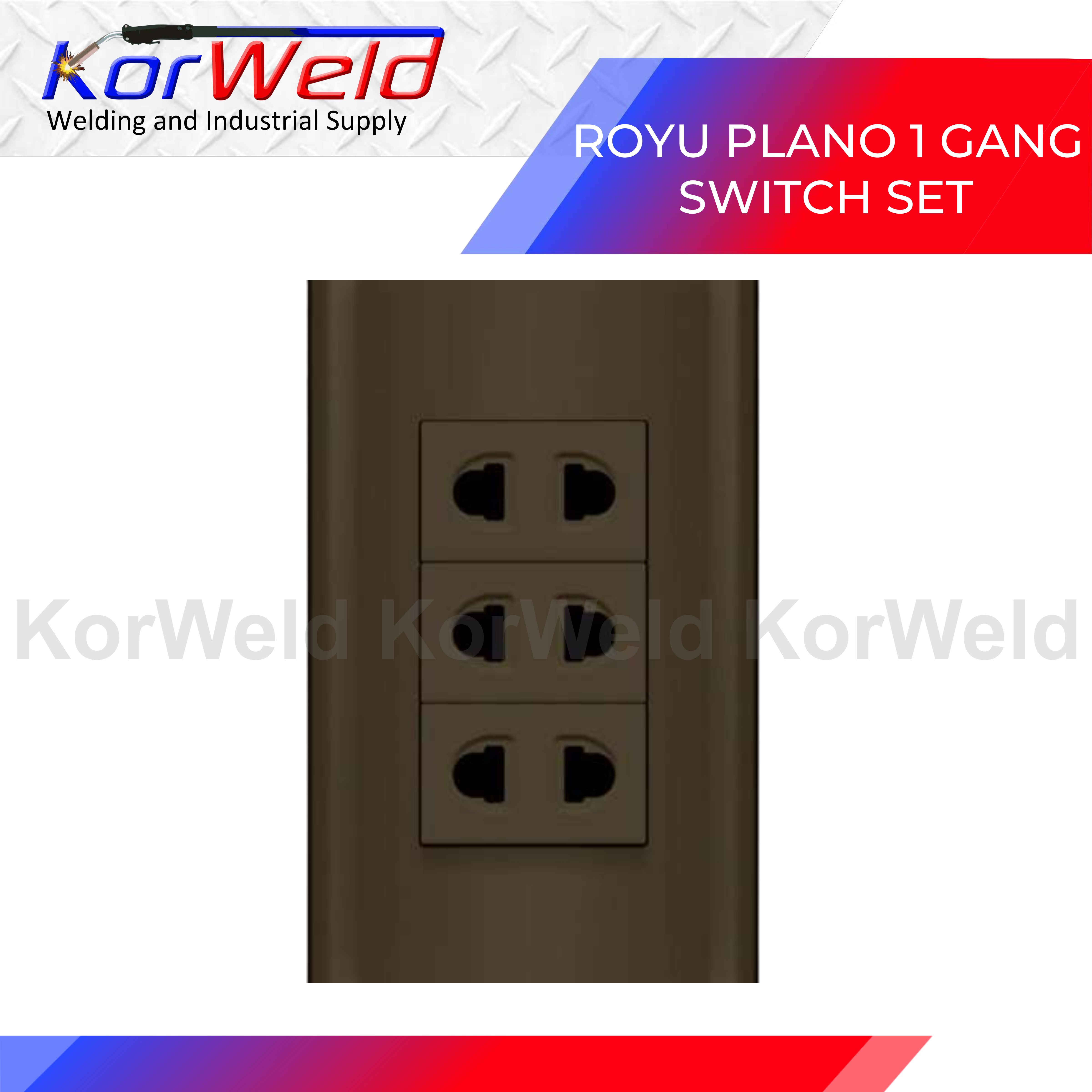 ROYU Plano 3 Gang Outlet Set (Dark Gray) | Shopee Philippines