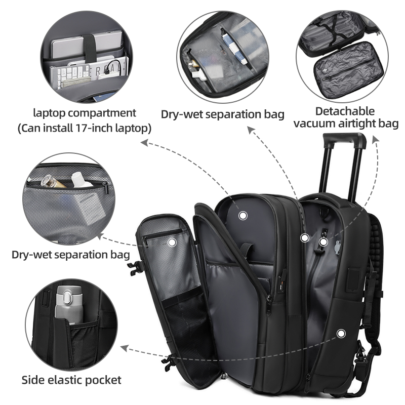 SEACHOICE 2-in-1 Multifunction Waterproof Trolley Backpack Vacuum Bag ...