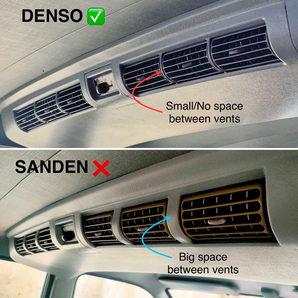 Toyota Revo UPGRADE Rear AC Vent Louvre Repair kit for DENSO Aircon ...
