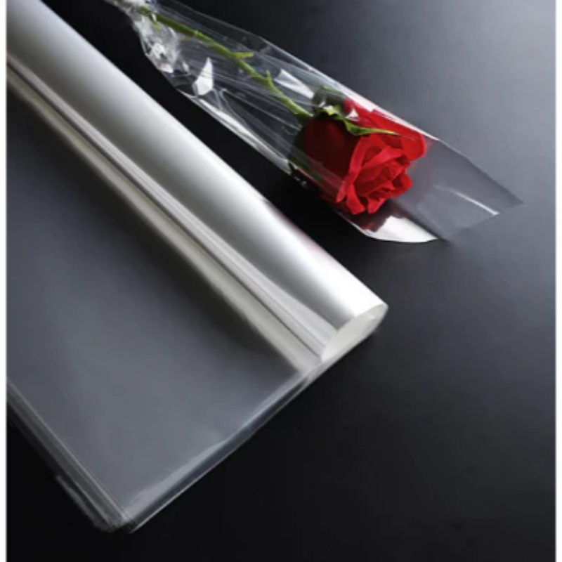 50PCS Floral Cellophane Flower Wrapping Paper Waterproof Plastic Paper ...