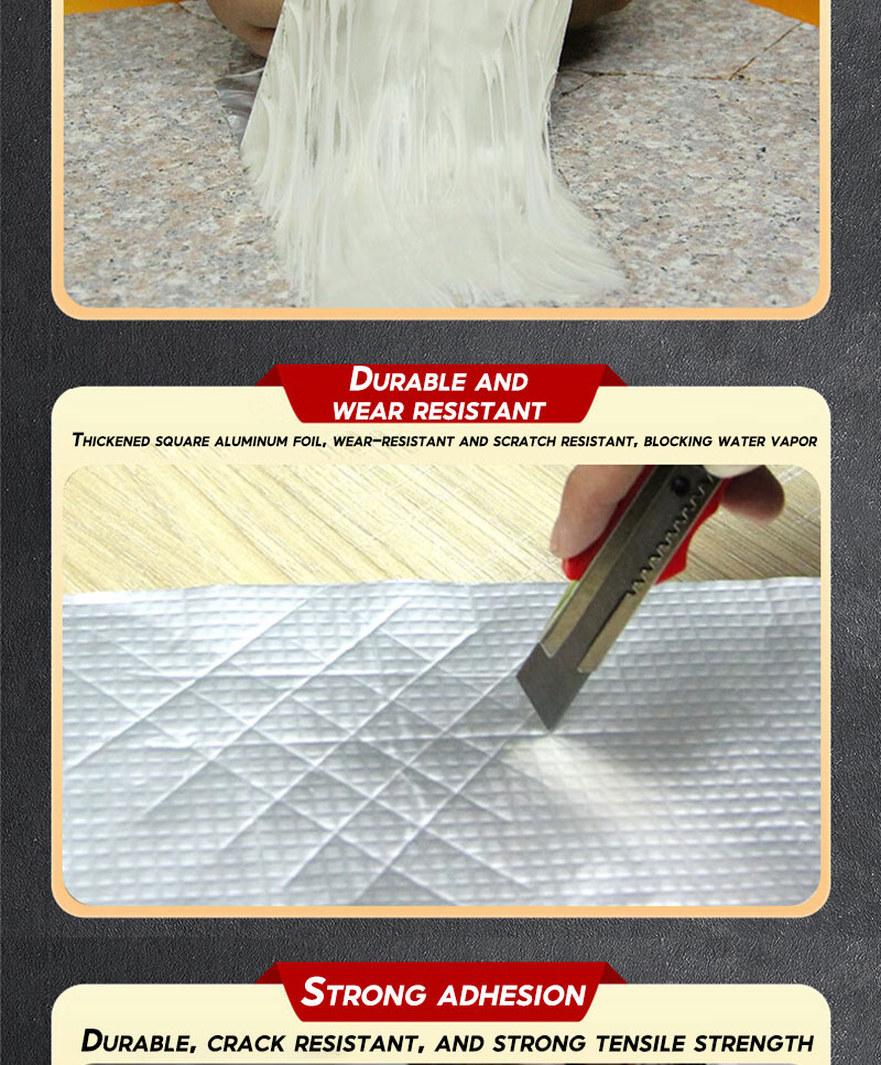 Aluminum Foil Butyl Waterproof Tape For roof leak Roof Sealant Wall ...