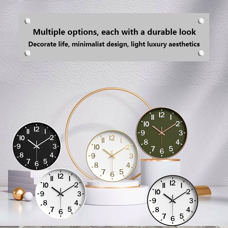 Quartz Clock 12 inch Modern Minimalist Digital Living Room Digital Wall ...