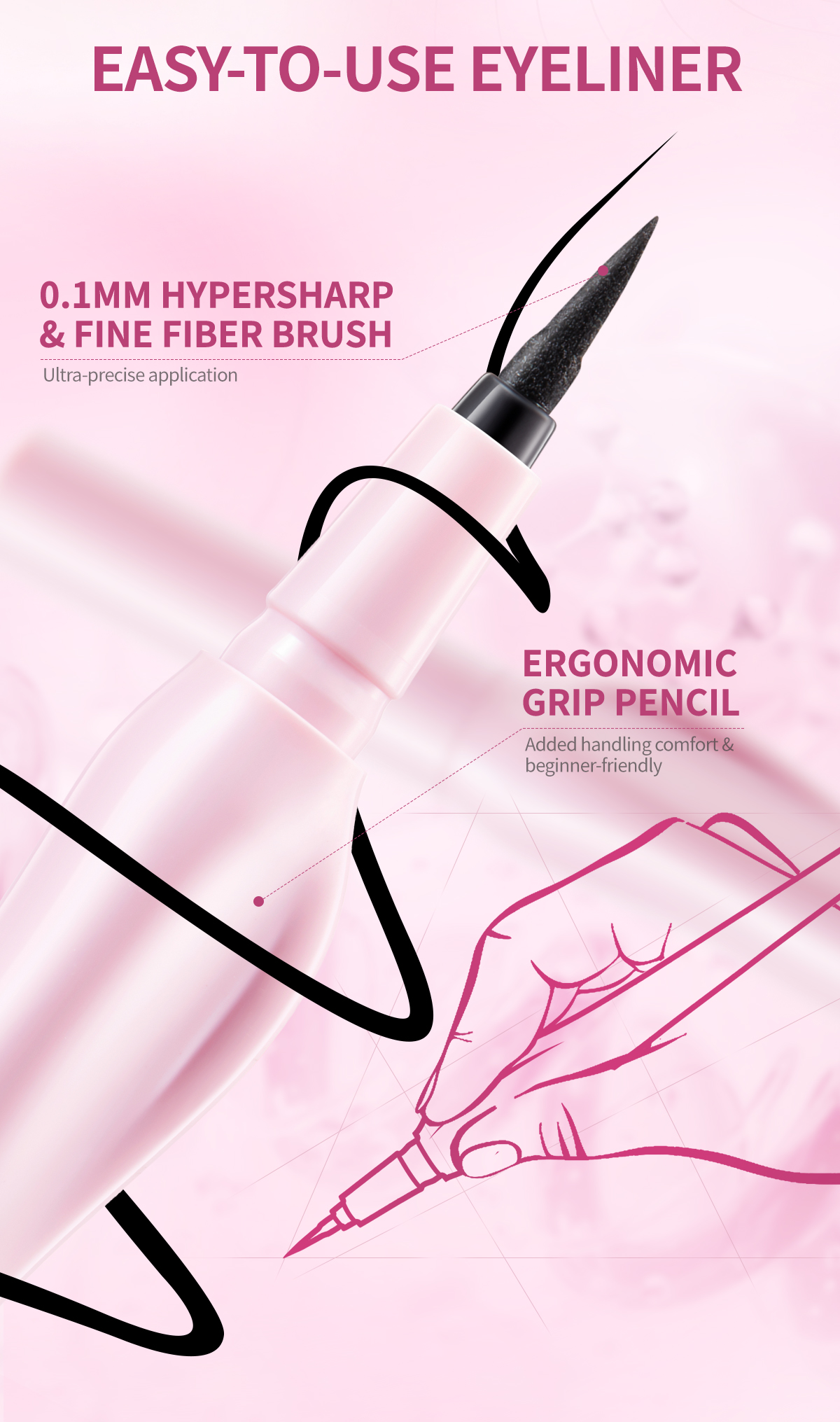 barenbliss BNB Black Eclipse Eyeliner | Long-lasting Quick-Dry Formula Eyeliner | Shopee Philippines