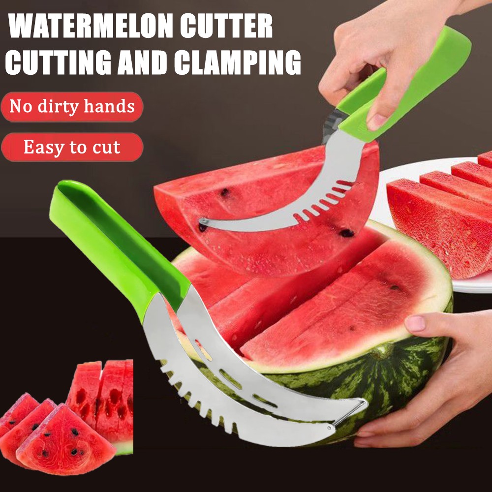 Stainless Steel Watermelon Slicer Cutter with Non-Slip Handle Fruit ...