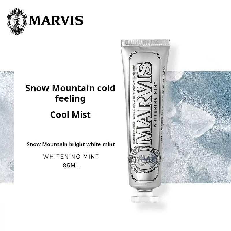Marvis Mint toothpaste Freshen breath Whiten teeth Remove stones Remove ...