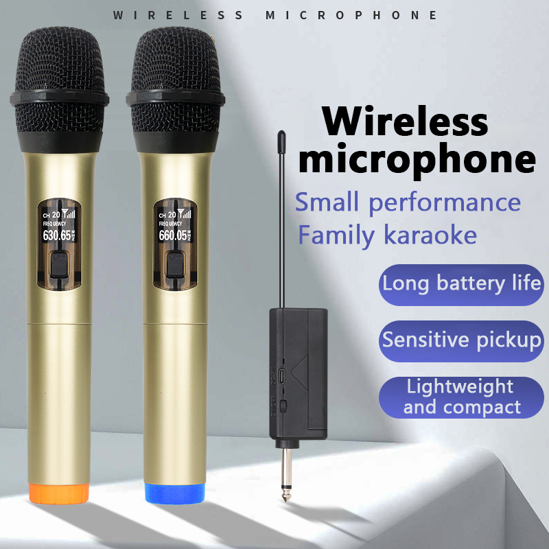Golden Original UHF Wireless Microphone – Dual Handheld Professional ...