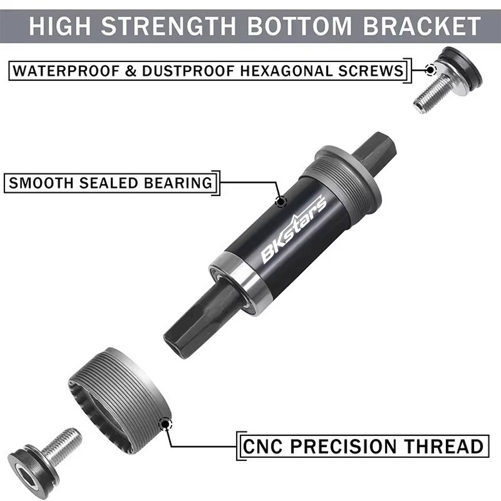 BKstars Bike Bottom Bracket Sealed Bearing 110 113 118 120 122mm Square ...