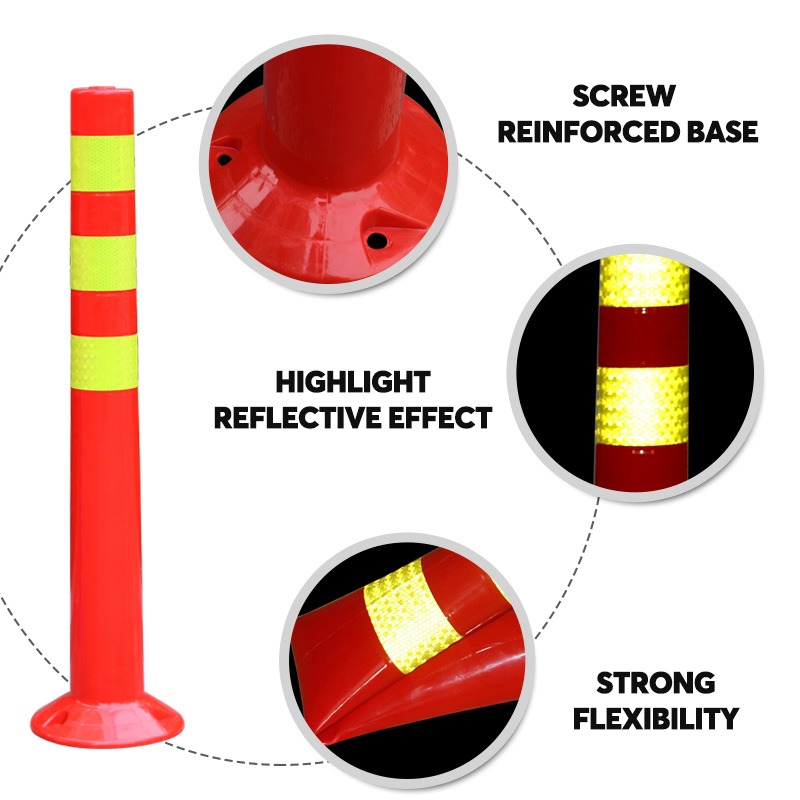 68CM Traffic Flexible Elastic Pole Safety For Road Safety Pole Road ...